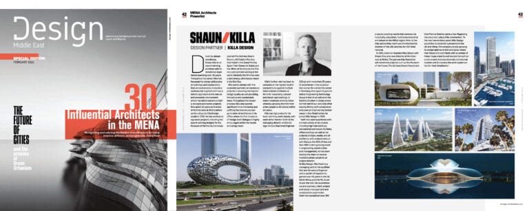 Shaun Killa recognised as top influential architect by Design Middle ...